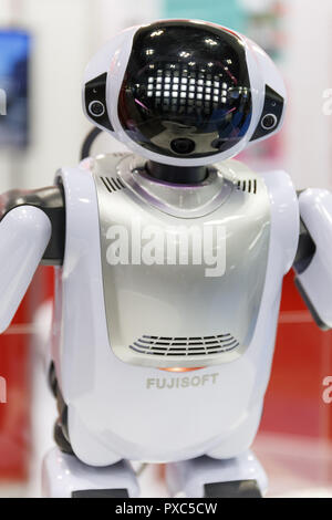 Tokyo, Japan. 21st Oct, 2018. An i-Automation! robot developed by OMRON ...