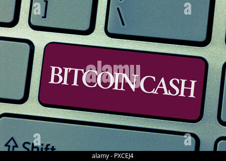 Handwriting text writing Bitcoin Exchange. Conceptual photo digital ...