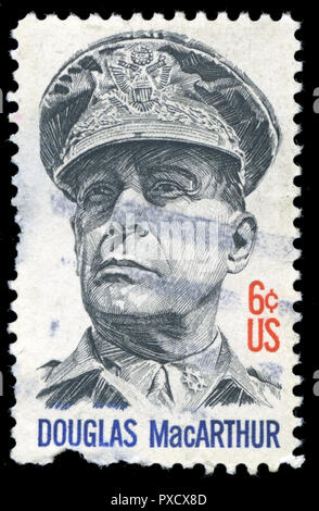 General Douglas MacArthur on postage stamp Stock Photo - Alamy