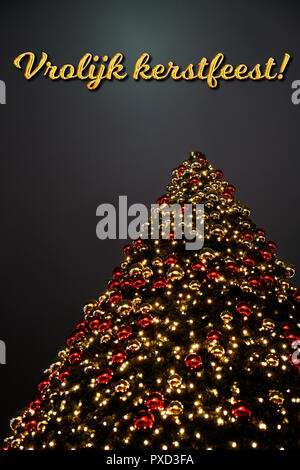 Vrolijk Kerstfeest, Dutch Merry Christmas with marzipan Christmas ...