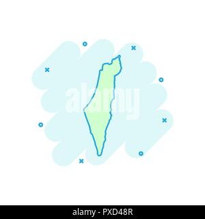 Map of Israel in cartoon style Stock Vector Image & Art - Alamy