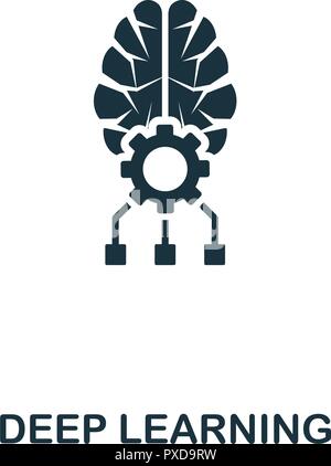 deep learning vector icon isolated on transparent background, deep ...