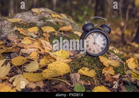 Autumn landscape abstraction. Fall back time. Daylight saving time ...