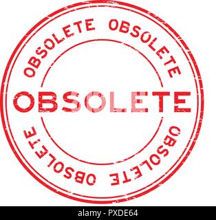 obsolete sign. obsolete grunge red stamp. Label Stock Vector Image ...
