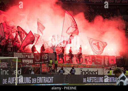 Fan block of Fortuna Ultras in Duesseldorf's ESPRIT arena, Düsseldorf ...