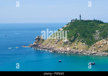 Mui Dien Lighthouse, Phu Yen province, Vietnam at sunrise Stock Photo ...