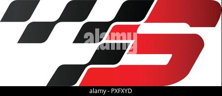 Letter B with racing flag logo Stock Vector Image & Art - Alamy