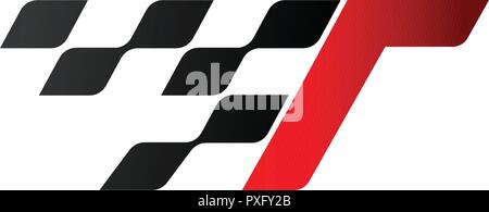Letter N with racing flag logo Stock Vector Image & Art - Alamy