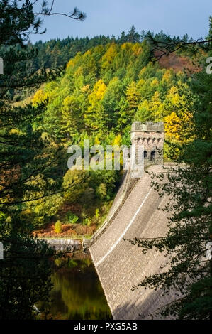 View dam river Derwent Reservoir River Derwent Stock Photo - Alamy