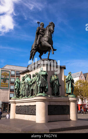 Statue of Friedrich II of Prussia in Torgau, 1914, Landkreis ...