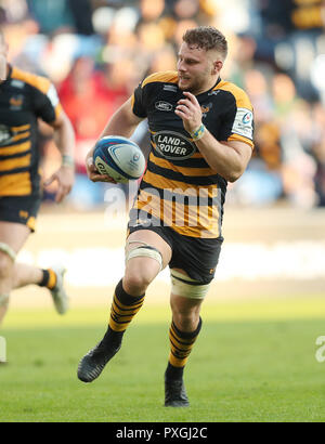 Wasps' Thomas Young during the European Champions Cup, pool two match ...
