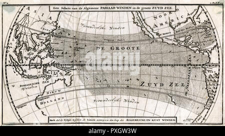 Map of Pacific Ocean Stock Photo - Alamy