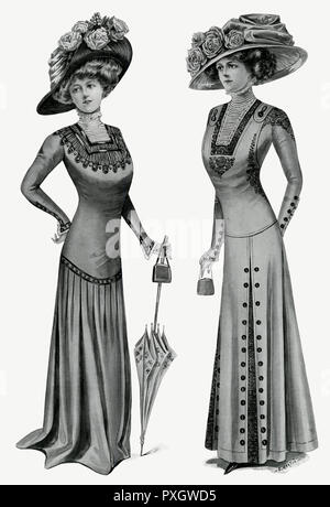 Women's fashion, 1909 Stock Photo - Alamy