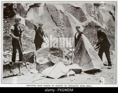 Rubislaw Quarry in Aberdeen 1909 Stock Photo - Alamy
