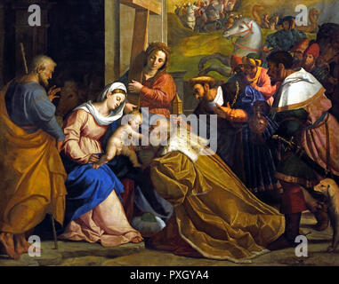 Adoration of the Magi in the Presence of Saint Helen Palma Vecchio ...
