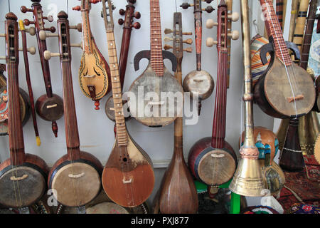 Uzbekistan; Bukhara; traditional musical instruments Stock Photo - Alamy