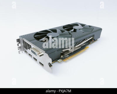 Graphics Card or GPU to video output the plugs into a slot on the ...