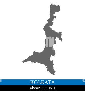 High quality Map Kolkata City. vector illustration Stock Vector Image ...