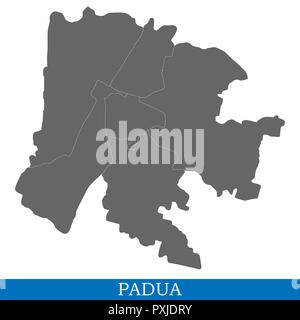 Map of Italy, Padova Stock Vector Image & Art - Alamy