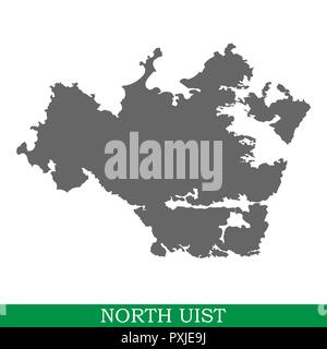 High quality map of South Uist is a island in United Kingdom Stock ...