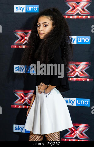 Milan, Italy. 22nd October, 2018. X-Factor 12 Live photo call, Milan ...