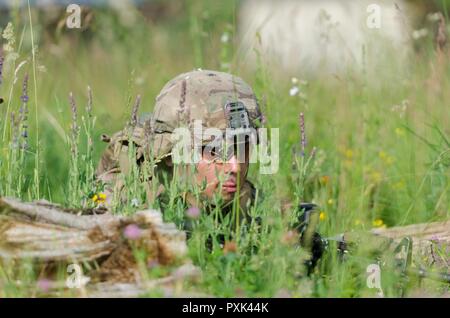 Apache Troop, 4th Squadron, 10th Cavalry Regiment conducts a spur ride ...