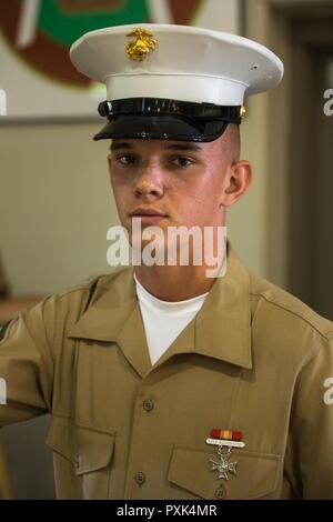 U.S. Marine Corps Pfc. Joshua Hudson, a low-altitude air gunner with 3d ...