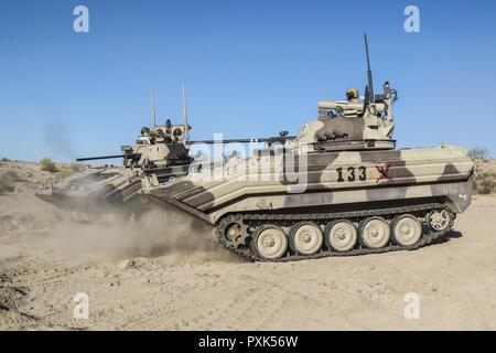 FORT IRWIN, Calif. – An OPFOR Surrogate Vehicle from Blackjack Troop ...
