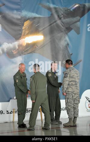 U.S. Air Force Col. Tod Fingal, the 36th Wing vice commander, Col. Paul ...