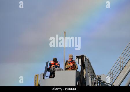U.S. Army Vessel (USAV) General Frank S. Besson (LSV-1) from the 7th ...
