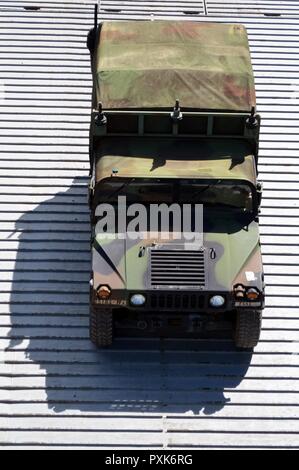 An U.S. Army Humvee assigned to the 25th Infantry Division is ...