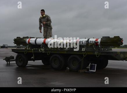 Quick Strike MK-62 mines hang in the bomb bay of a B-52H Stratofortress ...