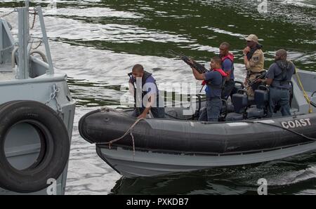 PORT OF SPAIN, Trinidad - A member of the Maritime Tactical Operators ...