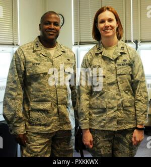 Judge Advocate General of the Air Force, MGEN William Moorman, fires an ...
