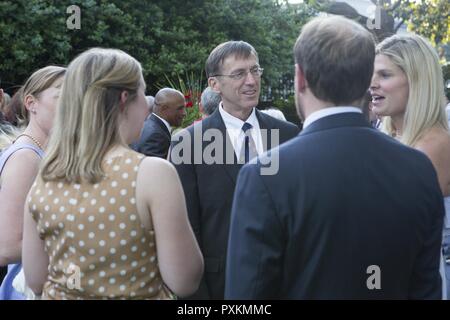 Secretary of the Navy the Honorable Sean J. Stackley, left, speaks to ...