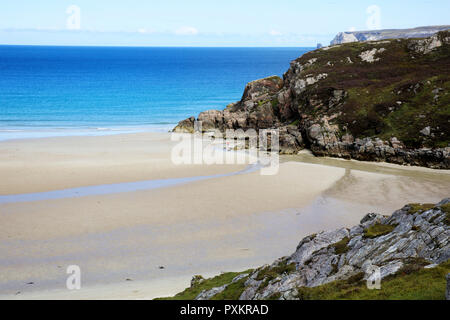 The beaches at Durness peninsula, Scotland, Highlands, United Kingdom ...