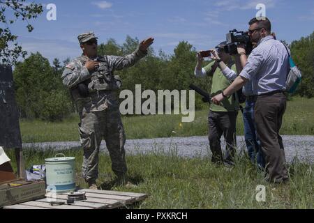 A Soldier with Alpha Company, 572nd Brigade Engineer Battalion, 86th ...