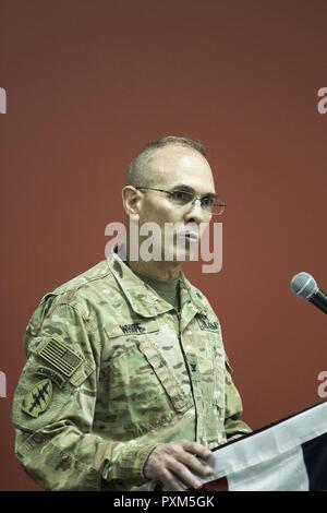 Col. Scott White, commander of the 266th Financial Management Support ...