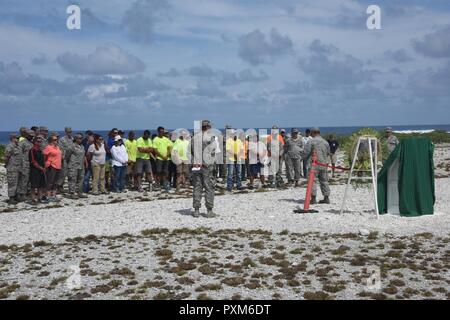 WAKE ISLAND ATOLL – Col. Frank Flores (right), Pacific Air Forces ...