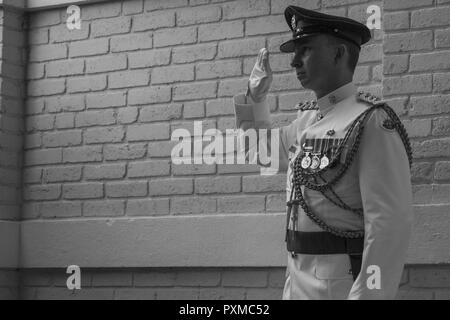 Australian Army Gen. Angus Campbell, center, Chief of the Defence Force ...