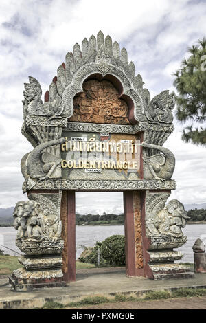 Goldenes Dreieck Mae Sai Chiang Rai Tachilek Nordthailand Grenze ...