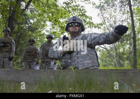 A Soldier with Alpha Company, 572nd Brigade Engineer Battalion, 86th ...