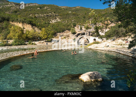 Benja Thermal Baths in Permet, Albania Stock Photo - Alamy
