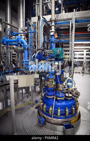 Machinery inside the new GlaxoSmithKline (GSK) production building ...
