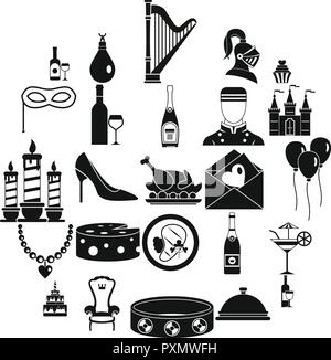 Hall icons set, simple style Stock Vector Image & Art - Alamy