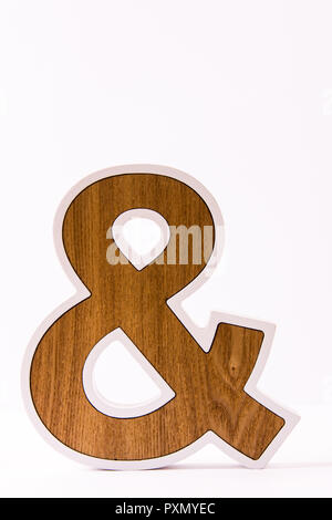 Ampersand symbol on white background. Red car paint 3D rendered sign ...