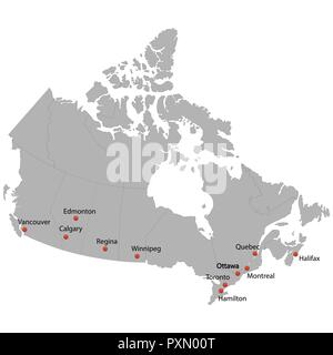 Mississauga map. Detailed map of Mississauga city administrative area ...