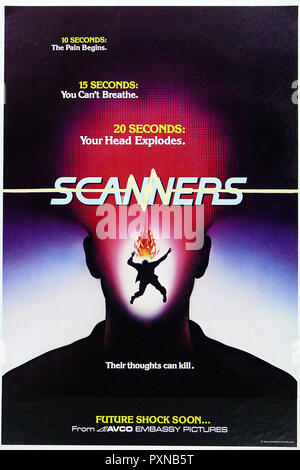 Scanners - Original Movie Poster Stock Photo - Alamy
