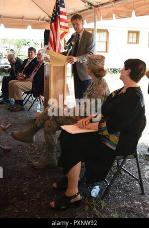 Mayor Andrew "FoFo" Gilich, Biloxi, Mississippi mayor, participates in ...