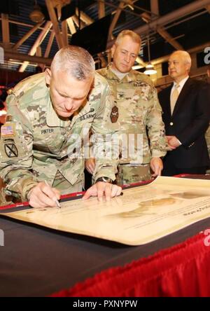 The Installation Management Command Leadership Pledge on display at U.S ...